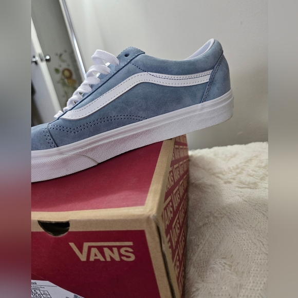 Vans | Shoes | Vans Blue And White Classic Sneakers | Poshmark